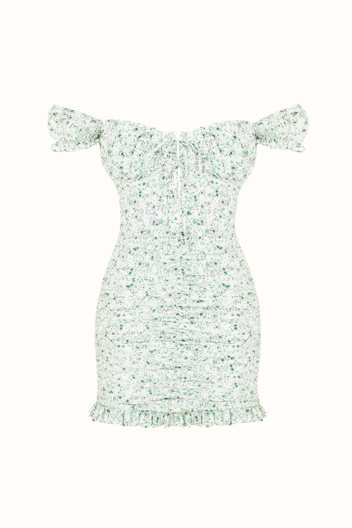 LILY DRESS / GREEN FLOWER – NAIA | Official Website