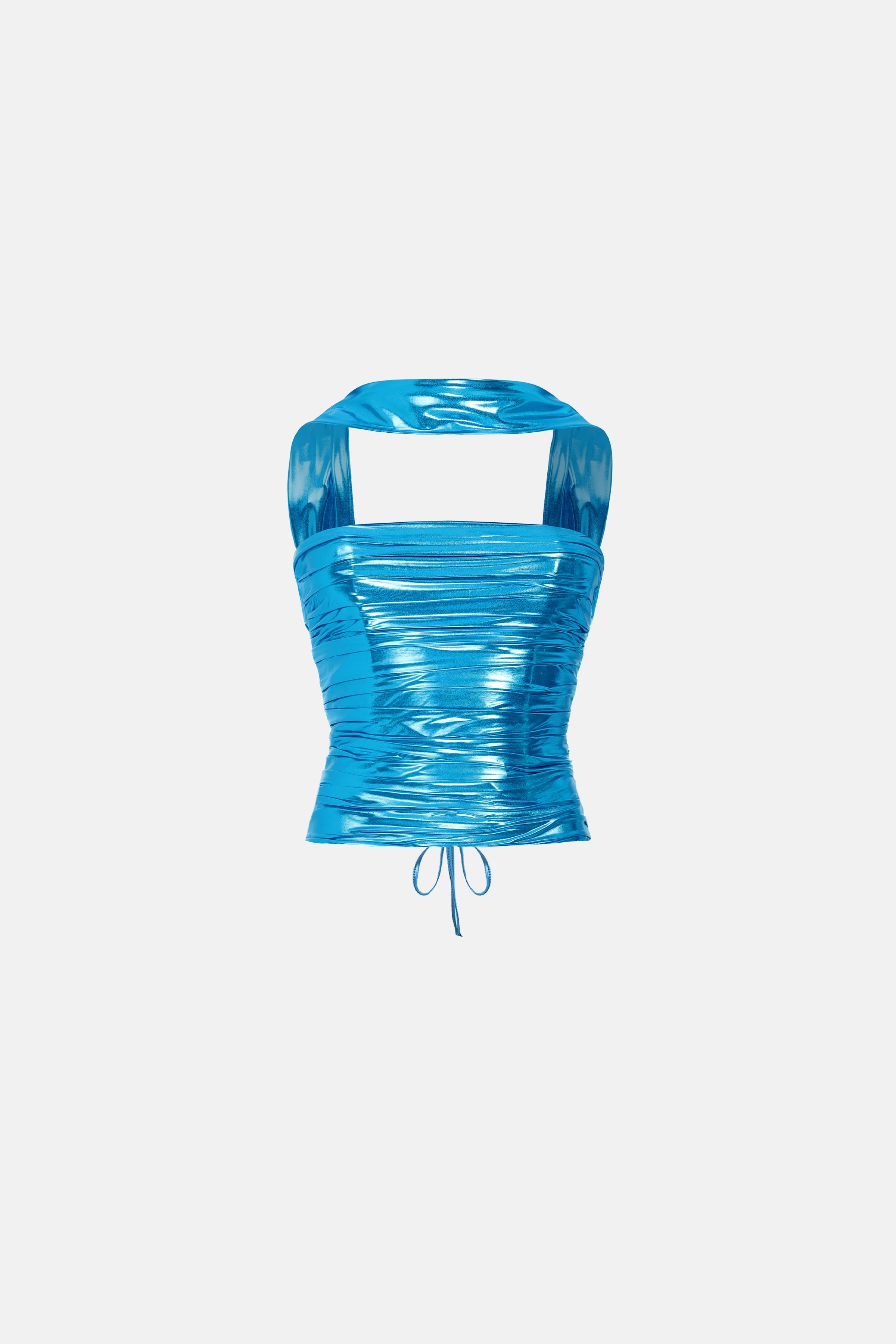DIORA BUSTIER / METALLIC TURQUOISE – NAIA | Official Website